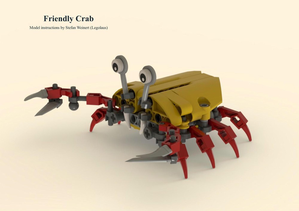 LEGO MOC Friendy Crab by legolaus | Rebrickable - Build with LEGO