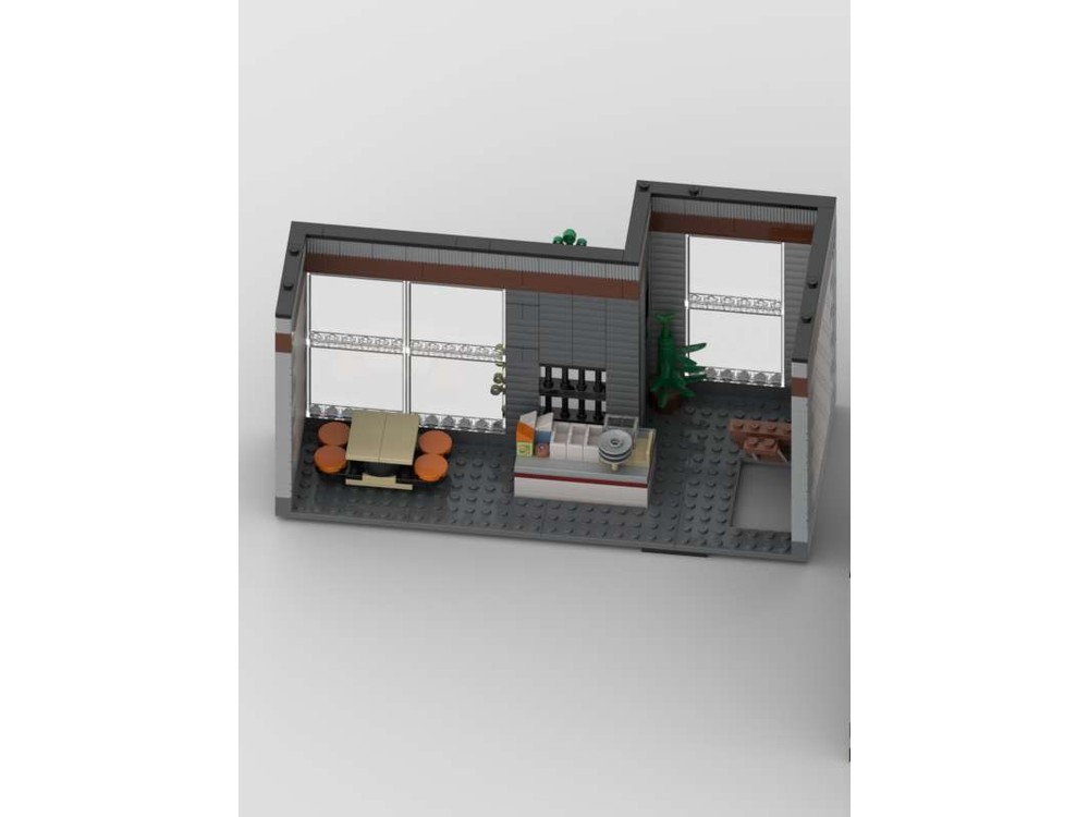 Lego Moc Arkham Asylum Modular By Madwaxbe Rebrickable Build With Lego