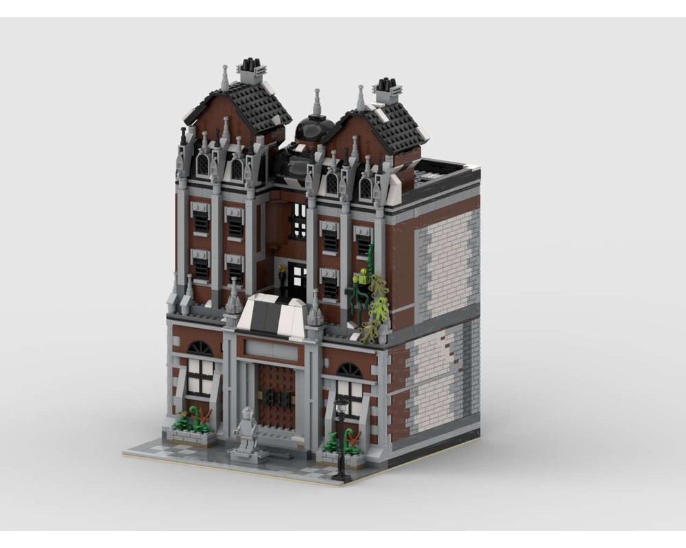 Lego Moc Arkham Asylum Modular By Madwaxbe Rebrickable Build With Lego