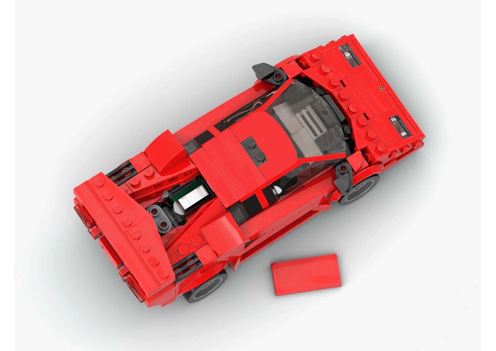 LEGO MOC Lamborghini Countach (Red Version) - Speed Champions 8 Studs ...