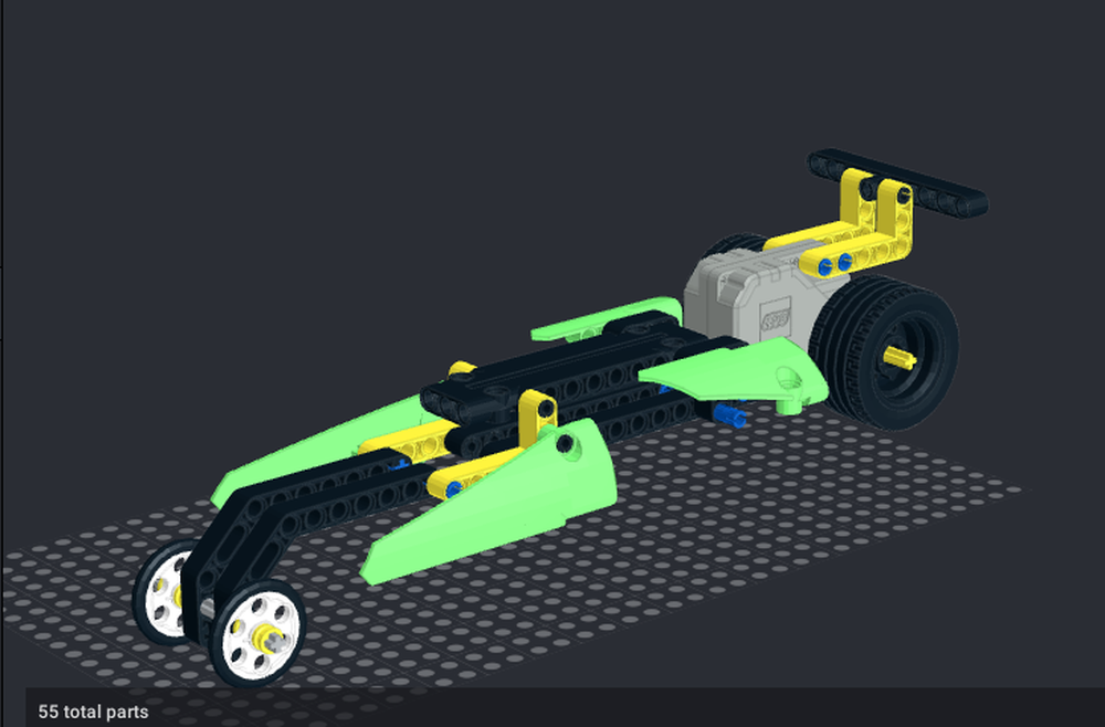 LEGO MOC futuristic drag car Updated with pdf by The Moc Garage ...