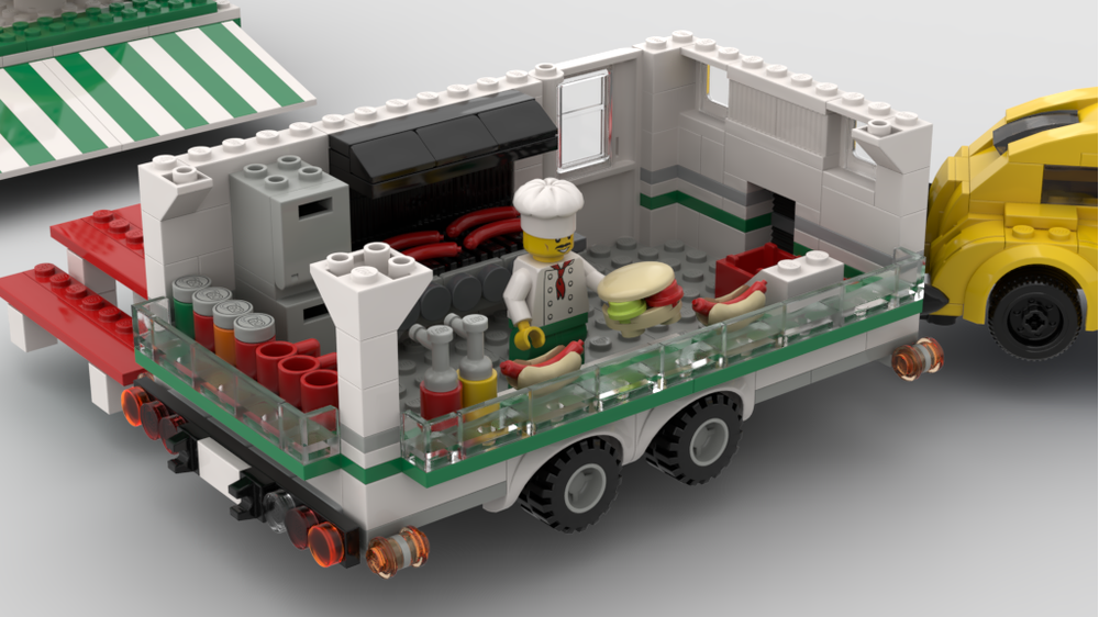 LEGO MOC Street Food - Burgers trailer by BrycCars | Rebrickable ...
