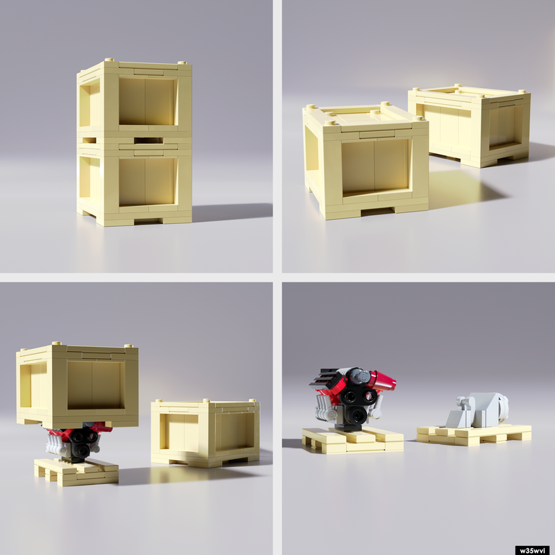 LEGO MOC Engine V8 6.2L HEMI (1:24 scale) by w35wvi | Rebrickable ...