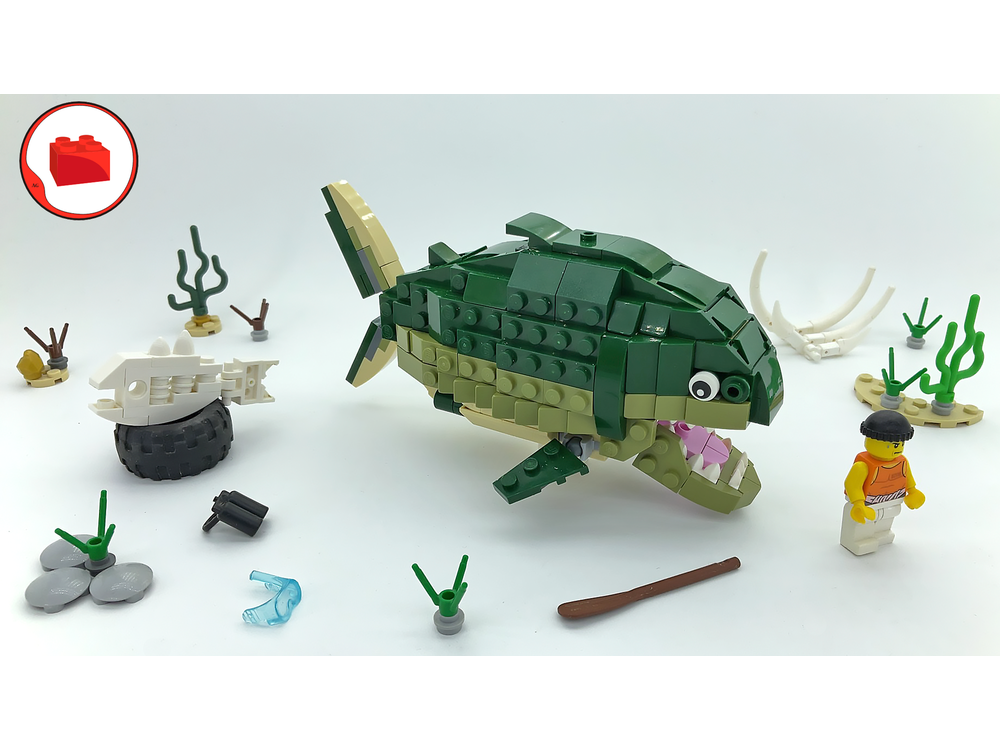 Lego Moc Big Piranha Lego Creator 31121 By Bricks Ideas Rebrickable
