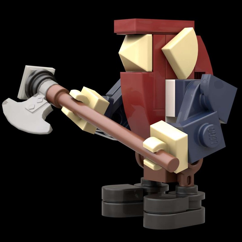 LEGO MOC Medieval Dwarf with a big axe by dariusdrum | Rebrickable ...