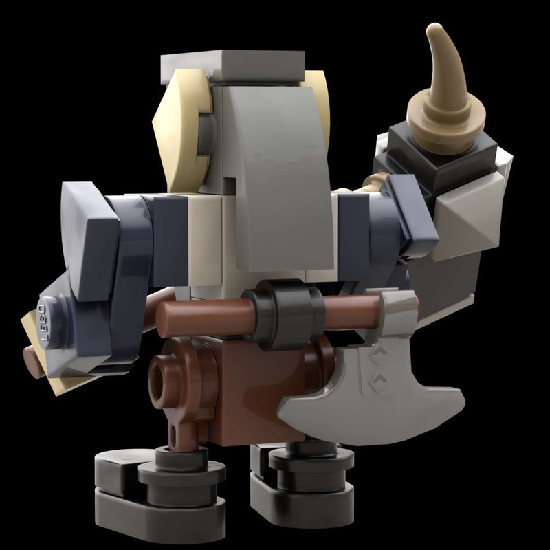 LEGO MOC Medieval Dwarf with a large war hammer by dariusdrum ...