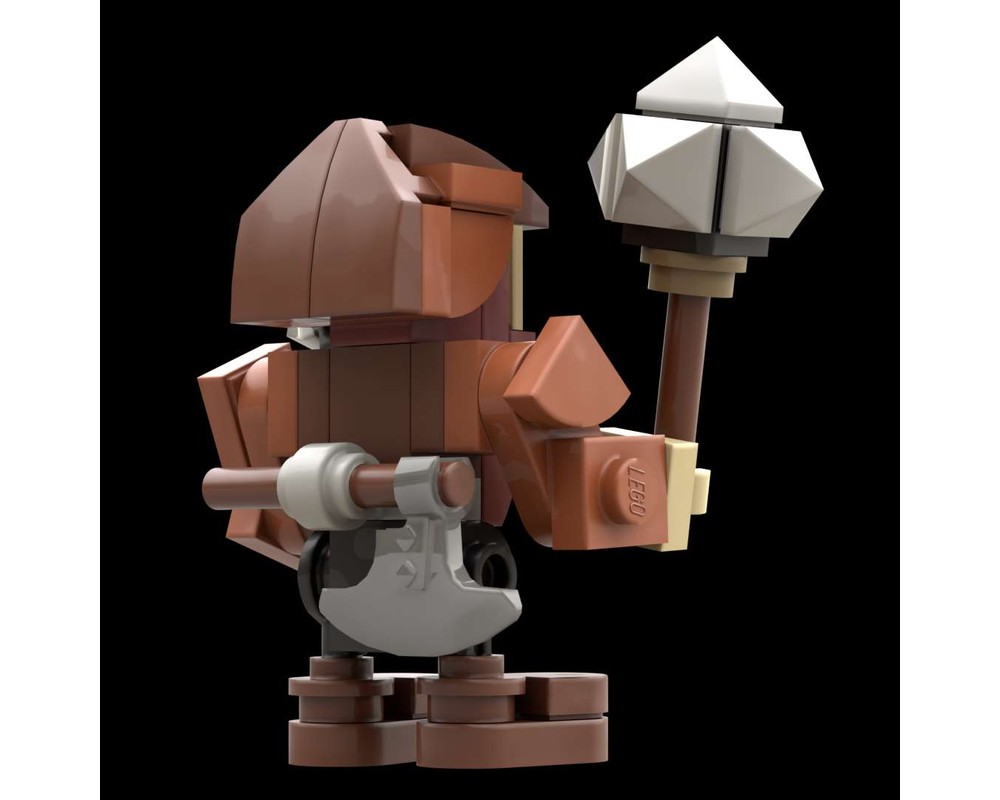 LEGO MOC Medieval Dwarf soldier with two clubs by dariusdrum ...