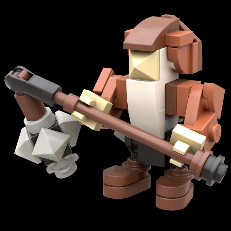 LEGO MOC Medieval Dwarf soldier with flail by dariusdrum | Rebrickable ...
