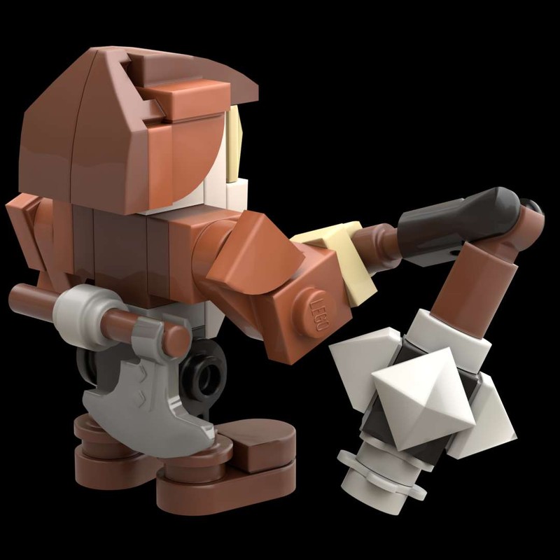 LEGO MOC Medieval Dwarf soldier with flail by dariusdrum | Rebrickable ...