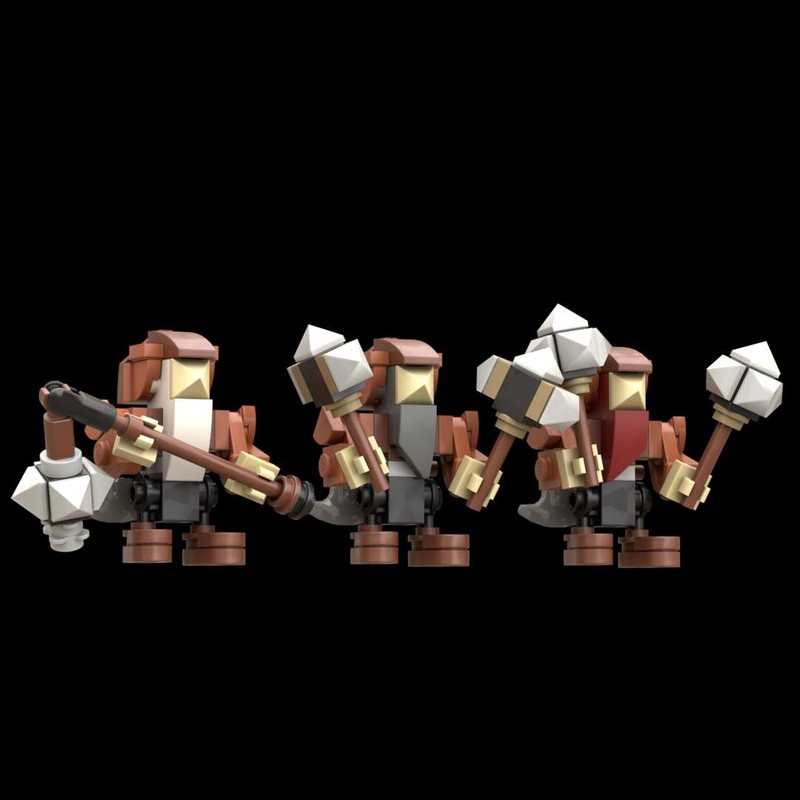 LEGO MOC Medieval Dwarf soldier with flail by dariusdrum | Rebrickable ...
