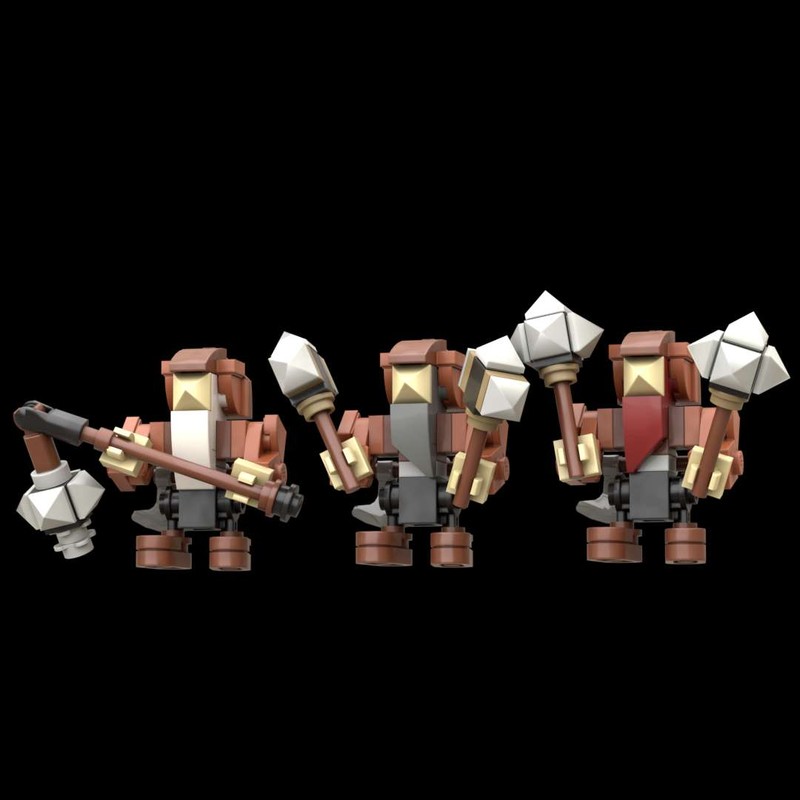 LEGO MOC Medieval Dwarf soldier with flail by dariusdrum | Rebrickable ...