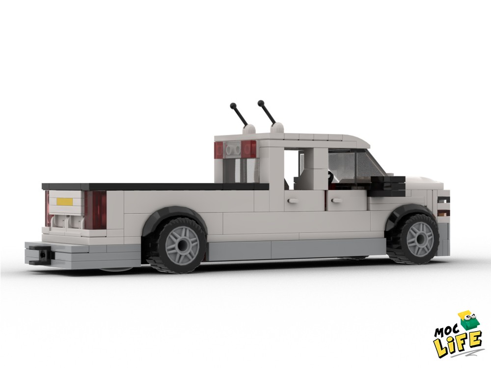 LEGO MOC Chevrolet Silverado 1500 quad cab long bed slammed by MocLife ...