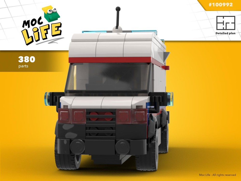 LEGO MOC-100992 Mercedes Sprinter Poland ambulance by MocLife ...