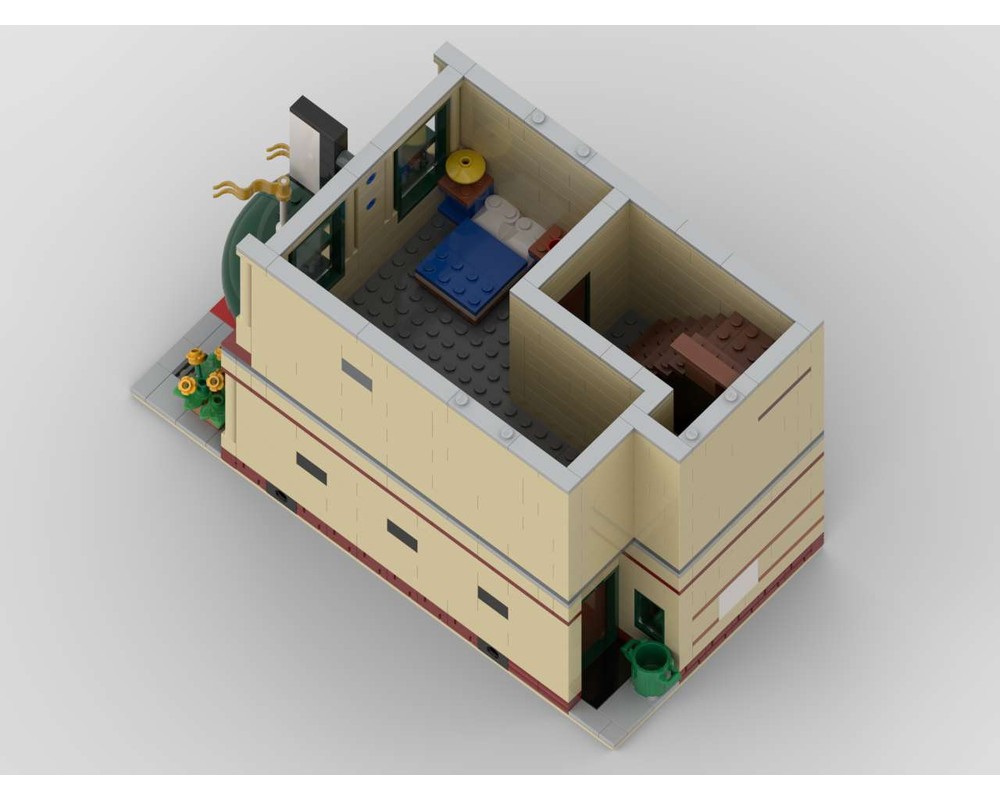 LEGO MOC City Hotel by MadWaxBE | Rebrickable - Build with LEGO