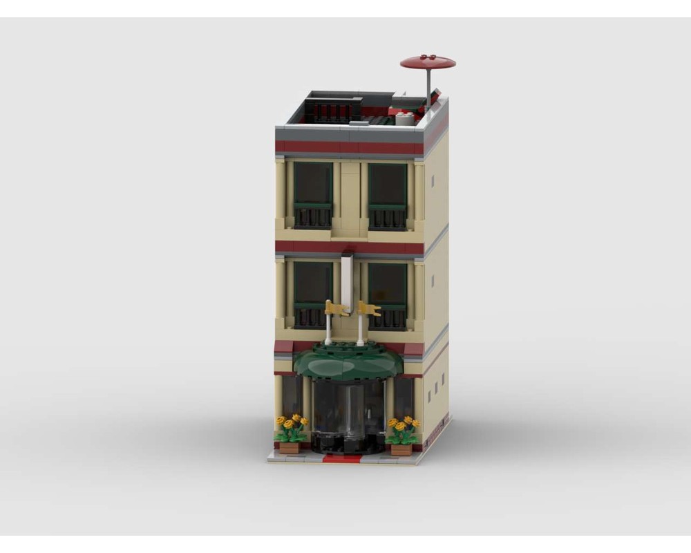LEGO MOC City Hotel by MadWaxBE | Rebrickable - Build with LEGO