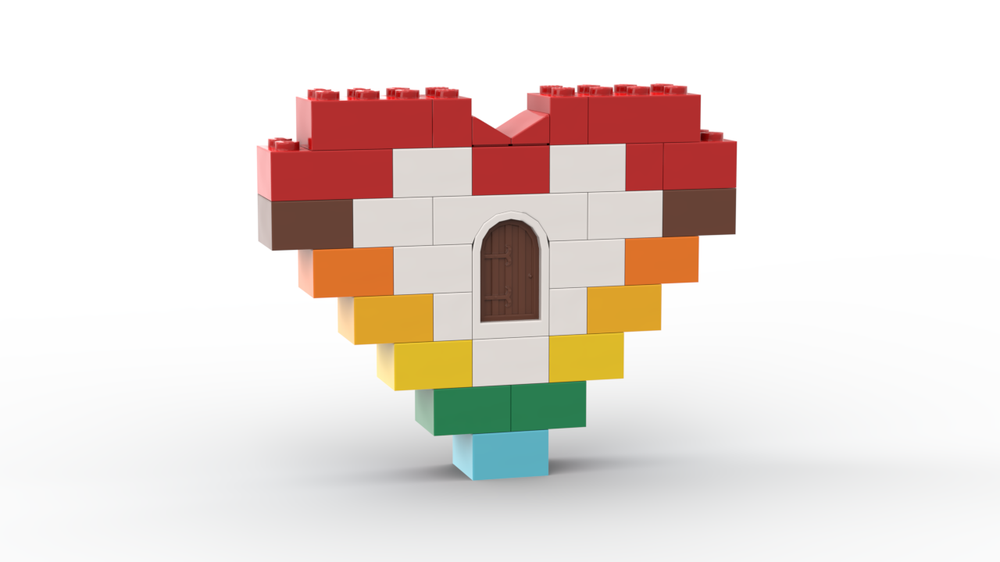 LEGO MOC 11015 Heart by Lenarex | Rebrickable - Build with LEGO