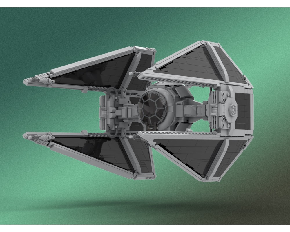 Lego Moc Tie In Interceptor Minifig Scale By Thomin Rebrickable
