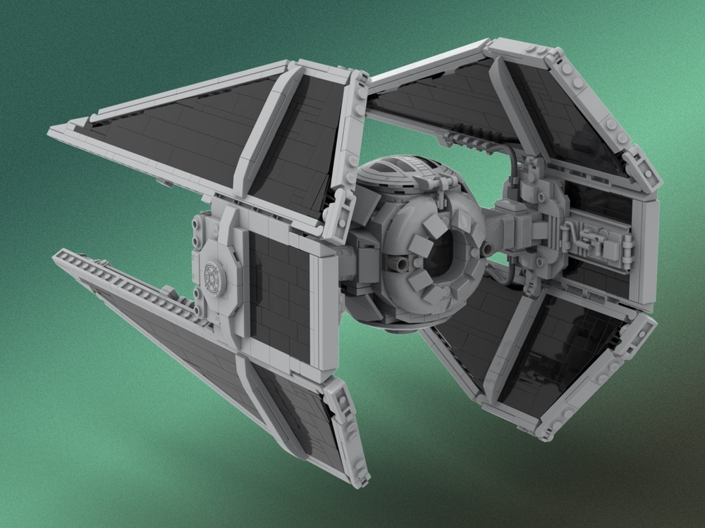 Lego Moc Tie In Interceptor Minifig Scale By Thomin Rebrickable