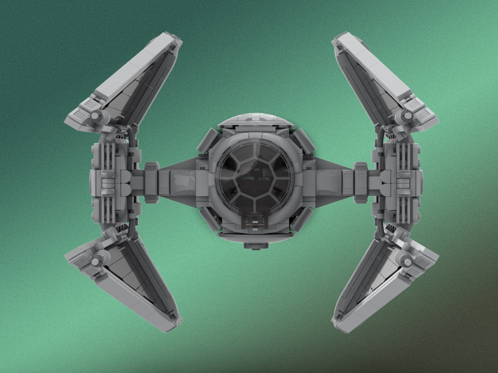 Lego Moc Tie In Interceptor Minifig Scale By Thomin Rebrickable