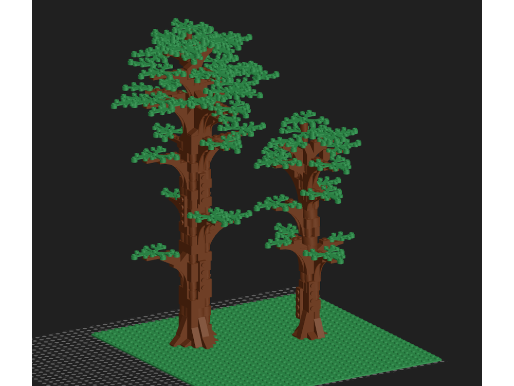 LEGO MOC Endor Forest Trees by obiwanklemmobi | Rebrickable - Build ...