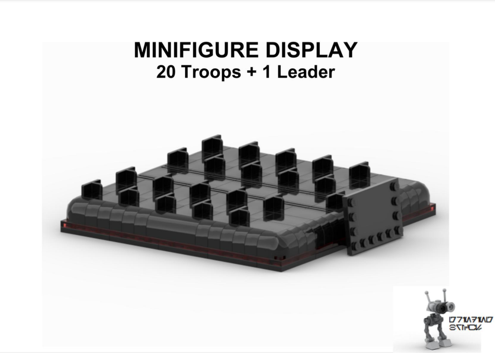 LEGO MOC Minifigure Display 20+1 by GrindingBricks | Rebrickable ...