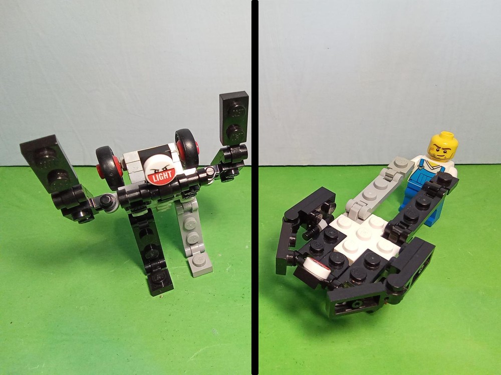 LEGO MOC Transforming wheelbarrow mech by Jimboblimb | Rebrickable ...
