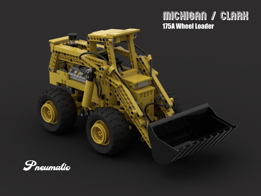 LEGO MOC Pneumatic Wheel Loader Michigan 175A by Mani91 | Rebrickable ...