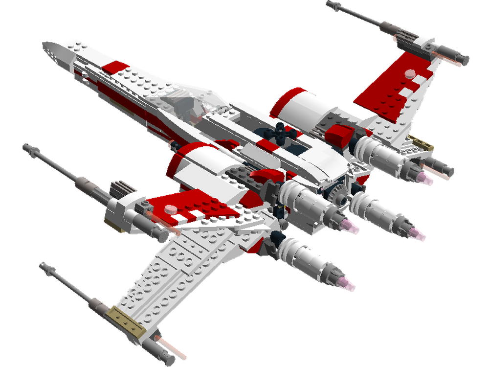 LEGO MOC Red Squadron T-70 X-Wing by stumped360 | Rebrickable - Build ...
