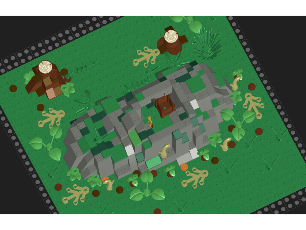 LEGO MOC Endor Ewok Hideout "Overgrown Rock" by obiwanklemmobi ...