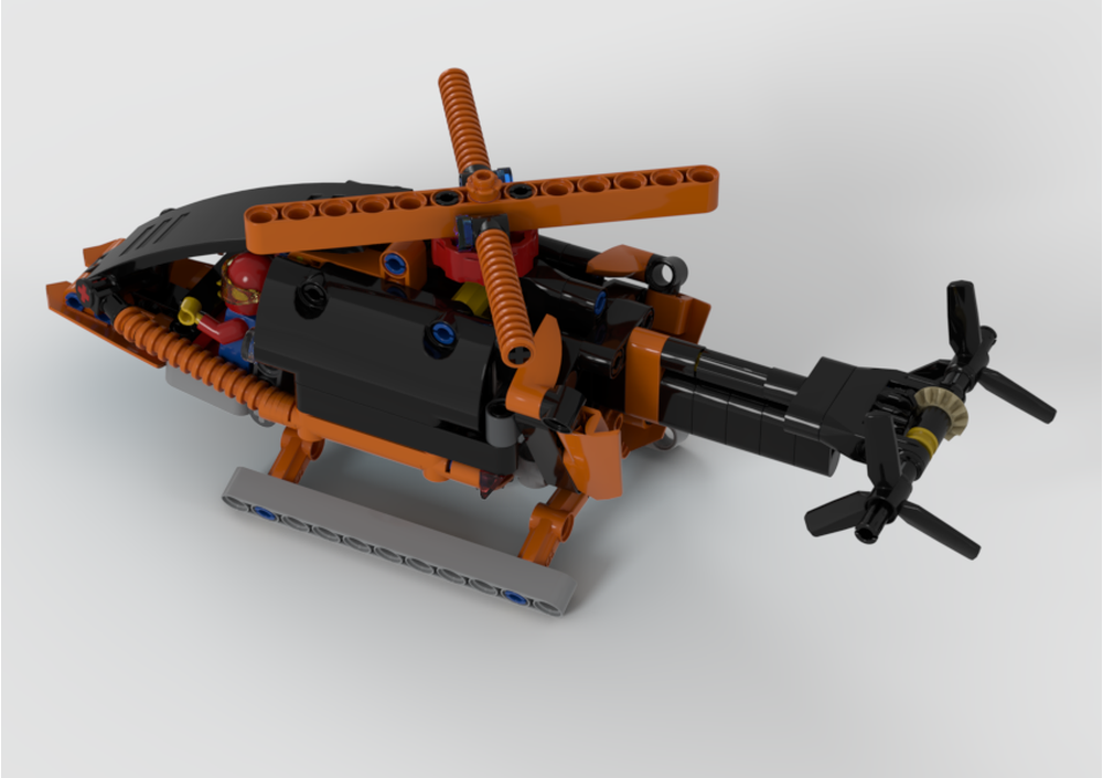 Lego Moc 42120 C Model Helicopter By Legonid Rebrickable Build With