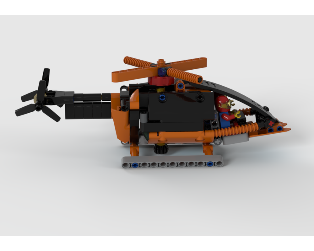 Lego Moc 42120 C Model Helicopter By Legonid Rebrickable Build With