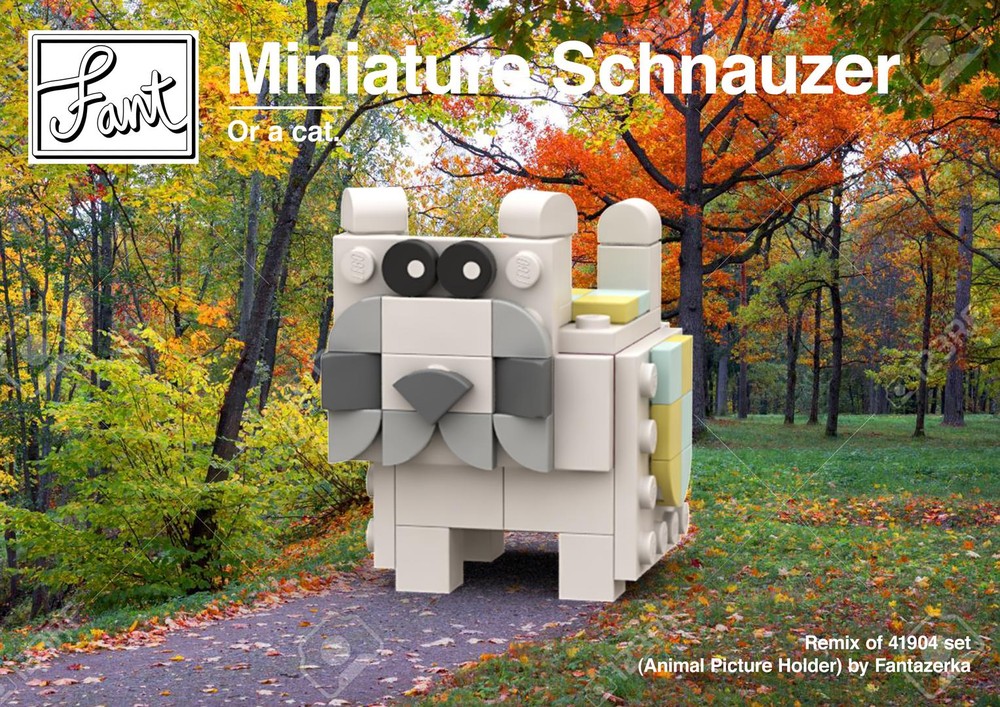 LEGO MOC Miniature Schnauzer by Vospi and Fantazerka | Rebrickable ...