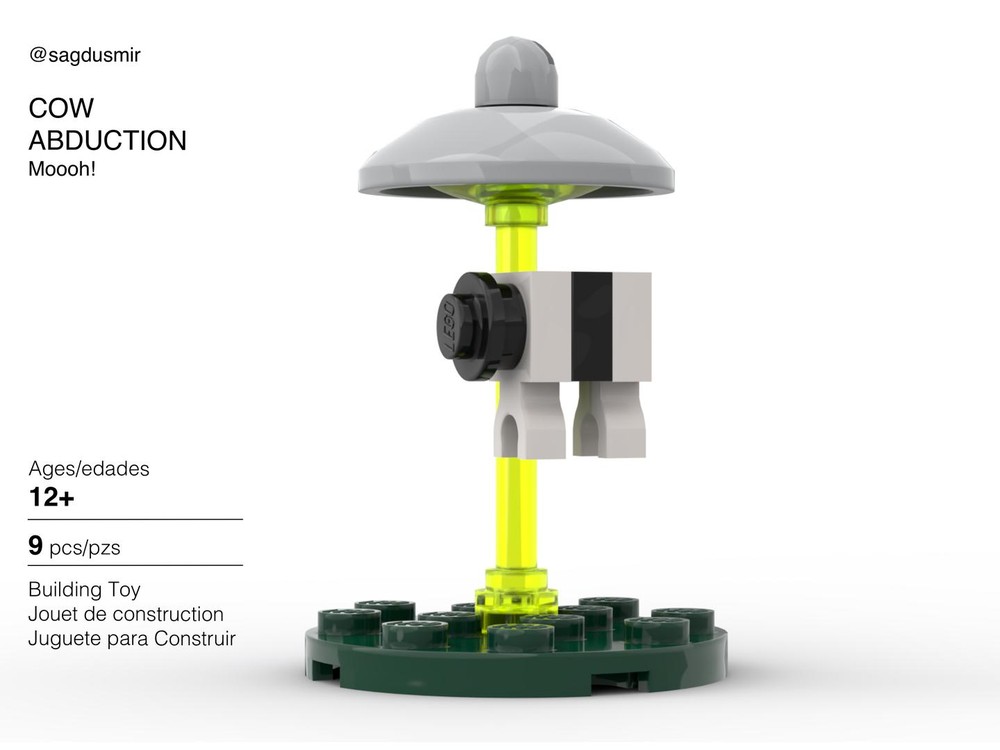 LEGO MOC Cow abduction by sagdusmir | Rebrickable - Build with LEGO