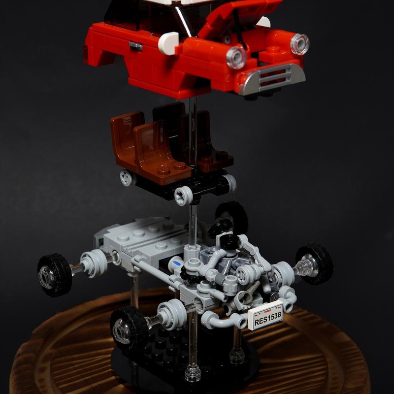 LEGO MOC Exploded Mini Cooper by pixeljunkie | Rebrickable - Build with ...