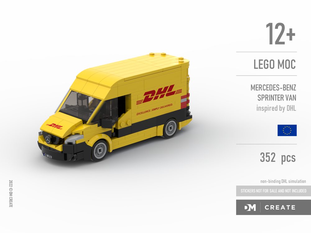 LEGO MOC Mercedes-Benz Sprinter van yellow (inspired by Europe DHL) by ...