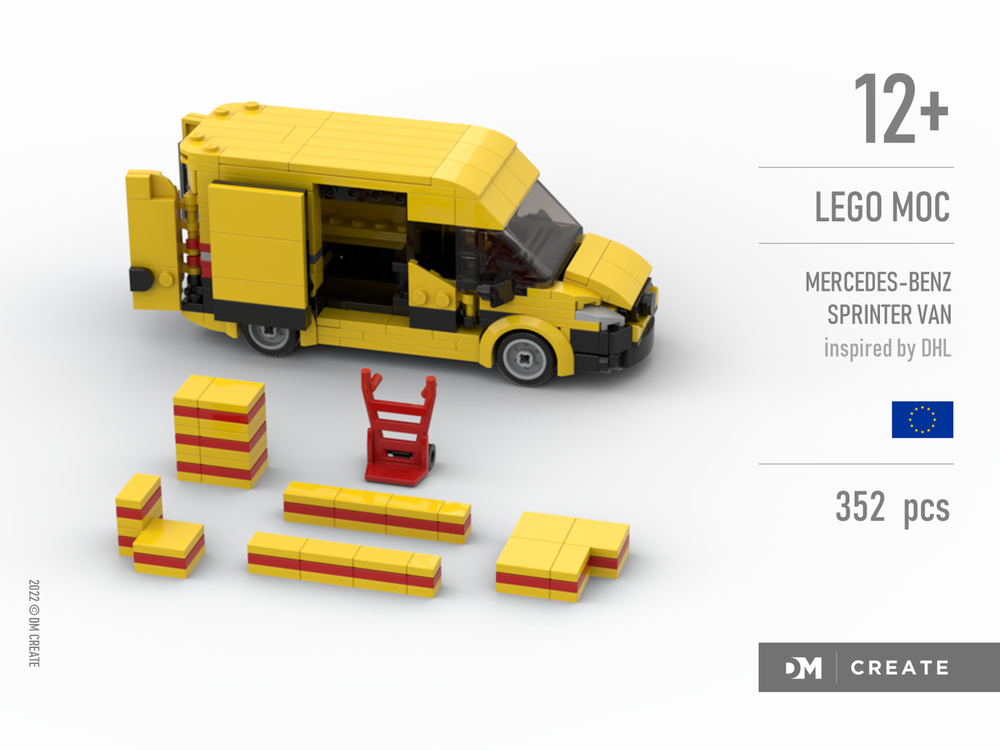 LEGO MOC Mercedes-Benz Sprinter van yellow (inspired by Europe DHL) by ...