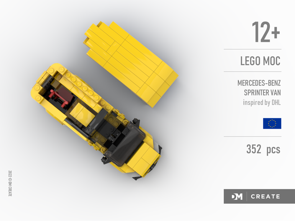 LEGO MOC Mercedes-Benz Sprinter van yellow (inspired by Europe DHL) by ...