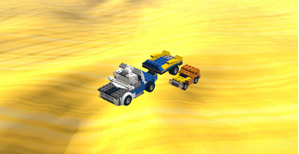 LEGO MOC 5765 truck with car trailer by Leo1 | Rebrickable - Build with ...