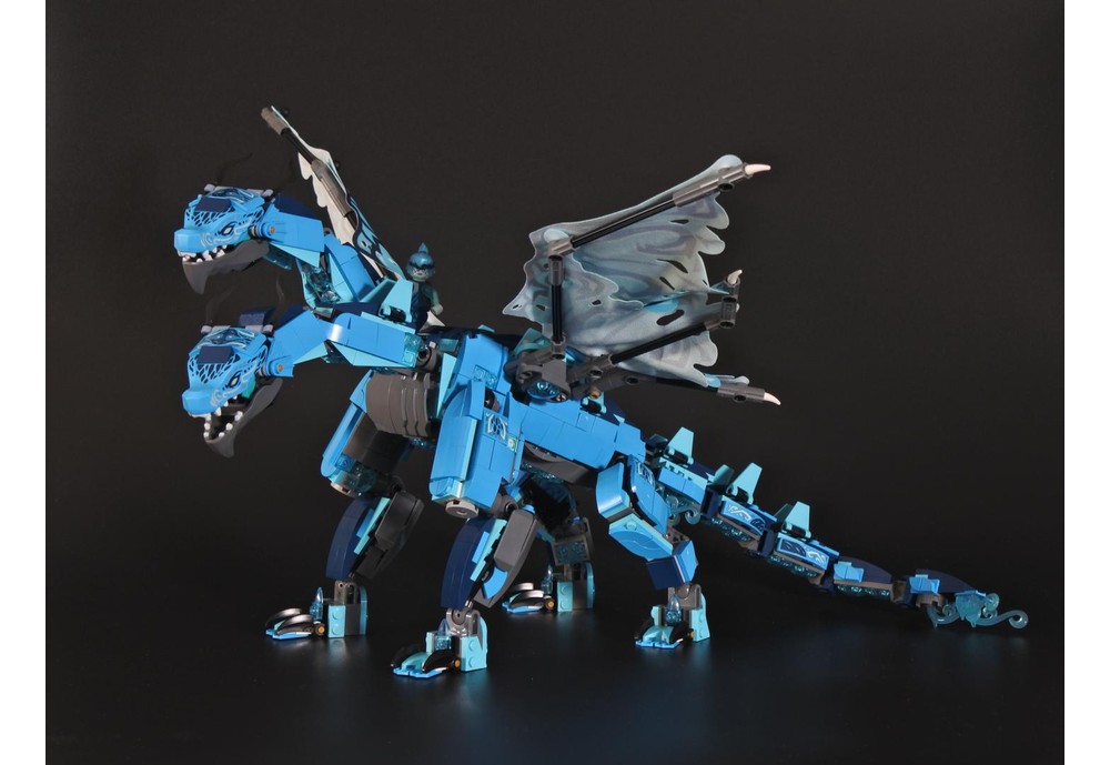LEGO MOC Ninjago Water Dragon by Rons_oc | Rebrickable - Build with LEGO