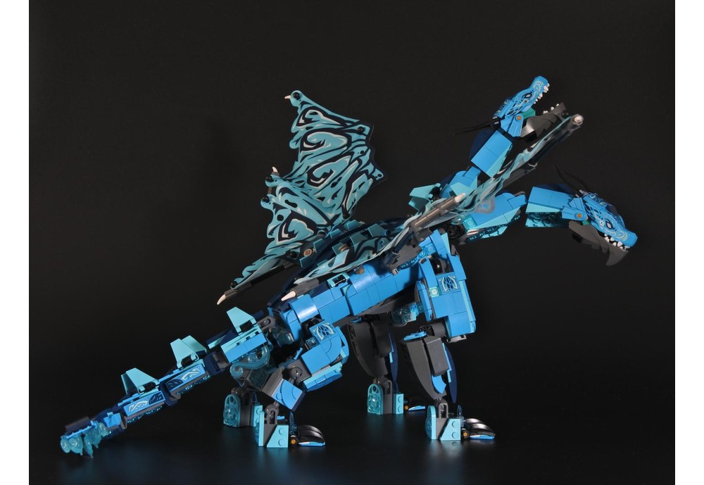 LEGO MOC Ninjago Water Dragon by Rons_oc | Rebrickable - Build with LEGO