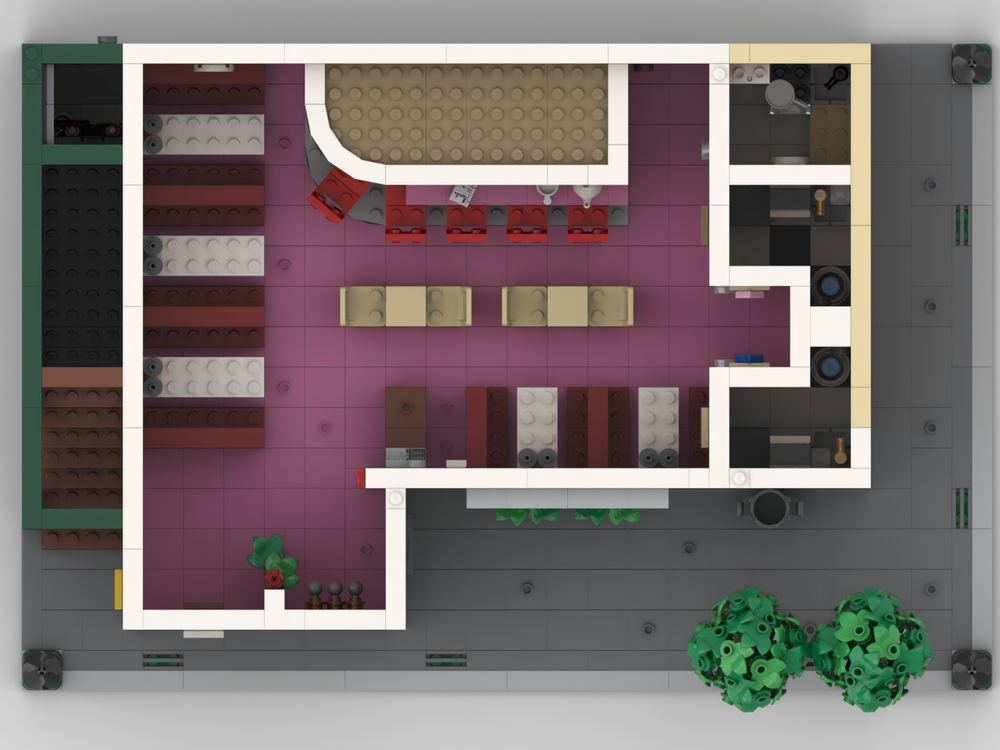 LEGO MOC SitComplex - Monk's Café by dejo | Rebrickable - Build with LEGO