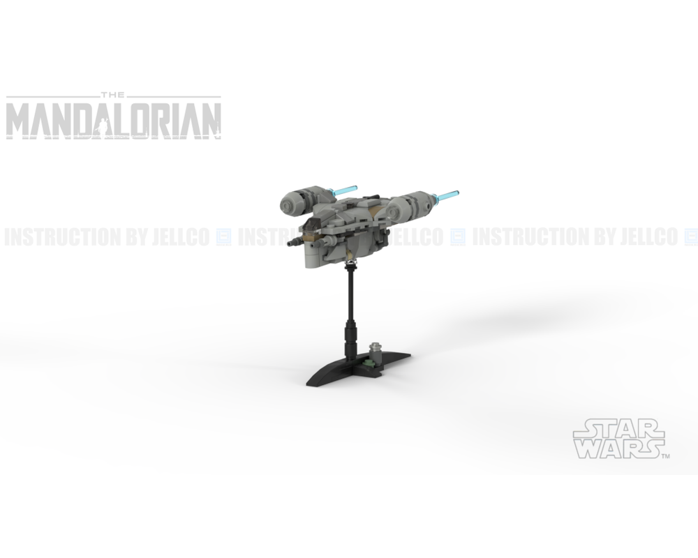 LEGO MOC Micro size Razor Crest by jellco | Rebrickable - Build with LEGO