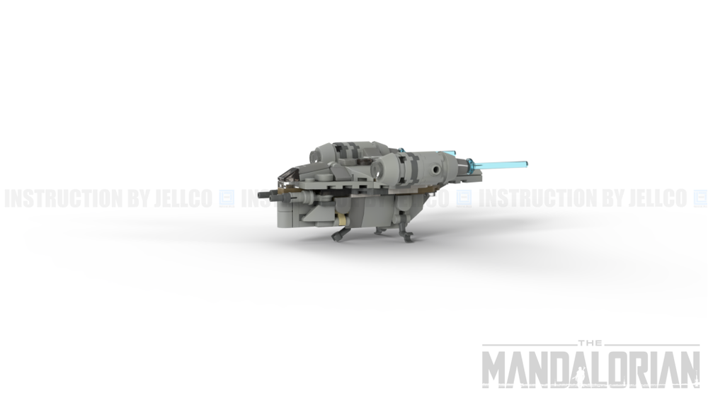 Lego Moc Micro Size Razor Crest By Jellco Rebrickable Build With Lego