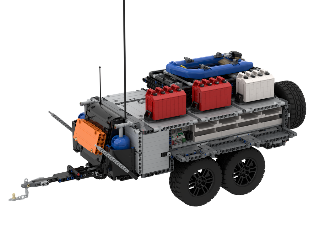Lego Moc X1 Double Trailer By Lbbde Rebrickable Build With Lego
