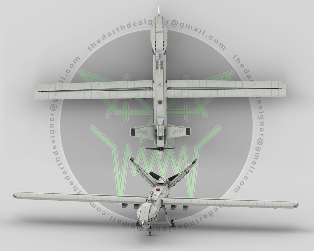 LEGO MOC-101708 MQ-9 Reaper UAV | 1:35 Scale by DarthDesigner ...