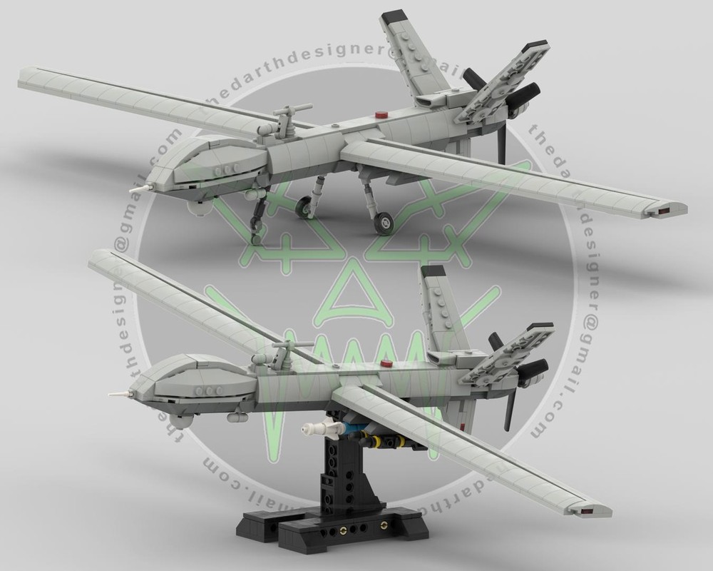 LEGO MOC-101708 MQ-9 Reaper UAV | 1:35 Scale by DarthDesigner ...