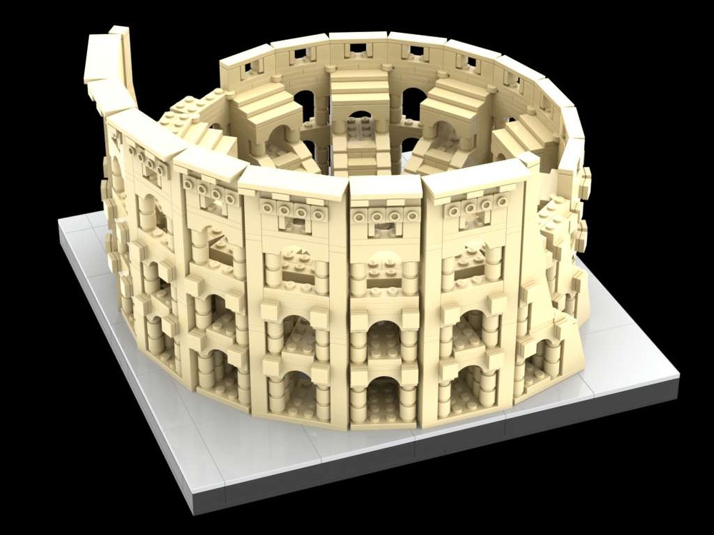 LEGO MOC Colosseum in Rome, Italy by J.Chu | Rebrickable - Build with LEGO