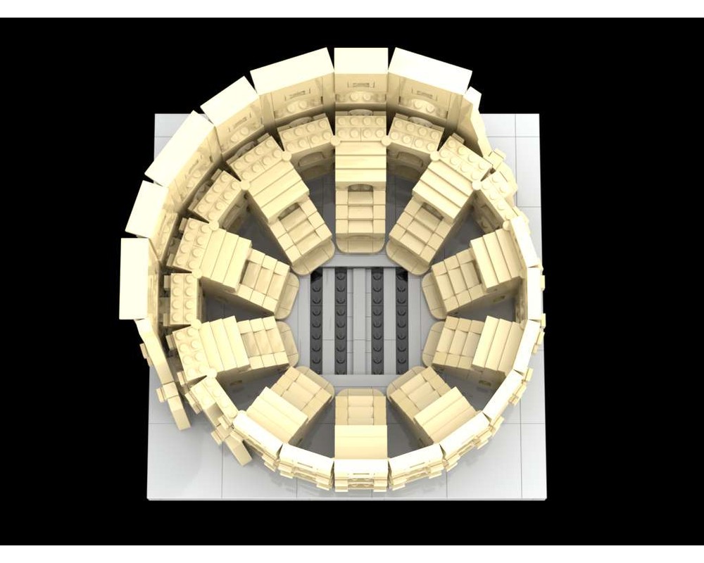 Lego Moc Colosseum In Rome Italy By Jchu Rebrickable Build With Lego