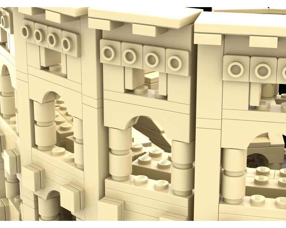 Lego Moc Colosseum In Rome Italy By Jchu Rebrickable Build With Lego