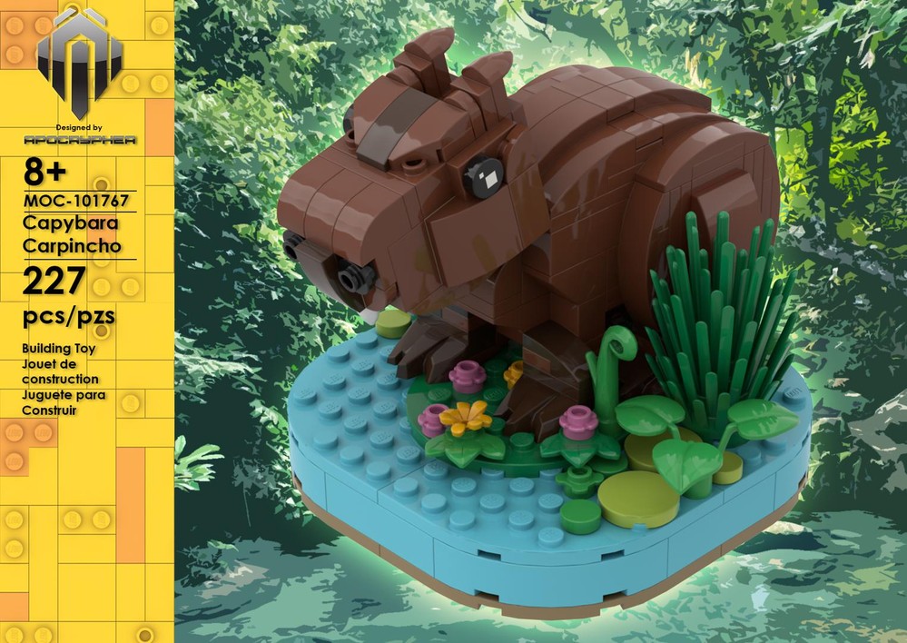LEGO MOC Capybara Model by apocryphea | Rebrickable - Build with LEGO